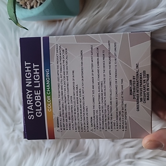 Office | Starry Night Color Changing Mini Led Globe | Poshmark